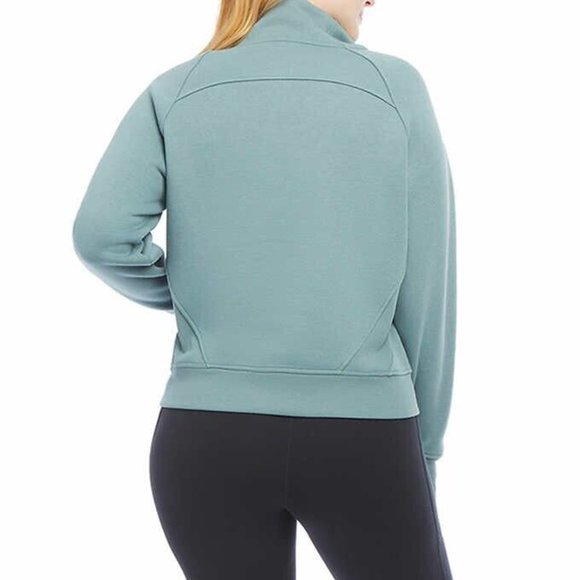 Danskin | Tops | Nwot Danskin Womens Mixed Rib Half Zip Sweatshirt ...